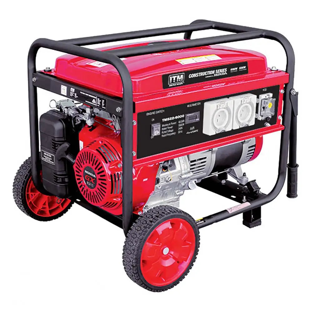 ITM 6KVA GENERATOR PETROL 6000 WATT PEAK WITH HONDA GX390 ENGINE ...