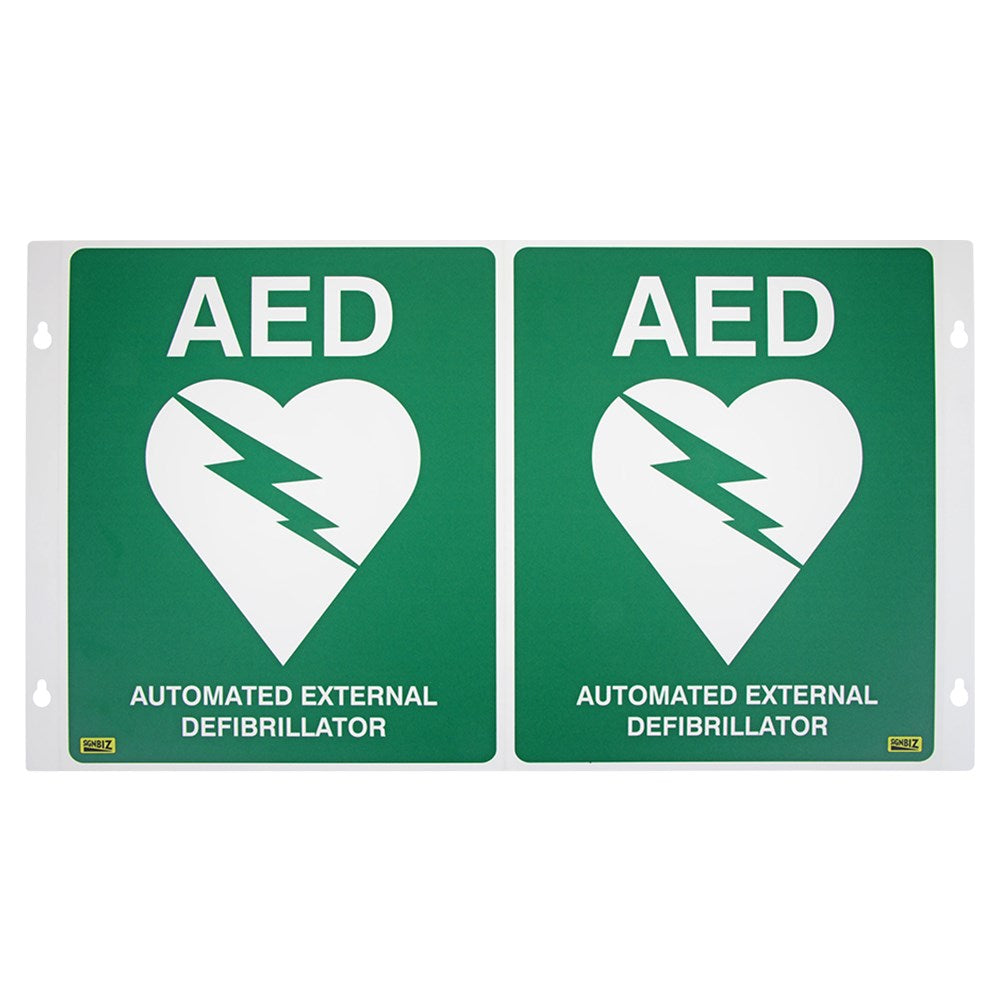 AED 3D SIGN 500x300 (225x300 folded) – Forcon Products PTY LTD
