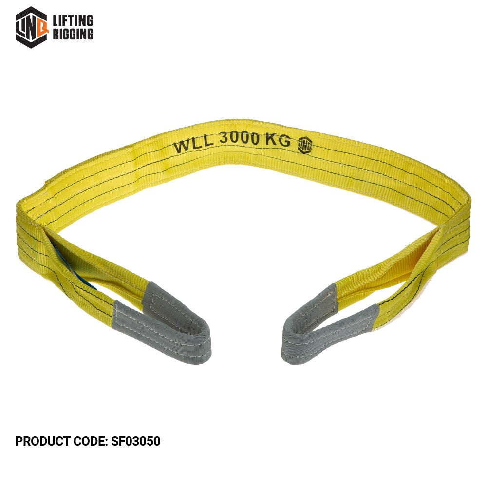 Sling Flat 8:1 WLL Polyester 3T 5.0m – Forcon Products PTY LTD