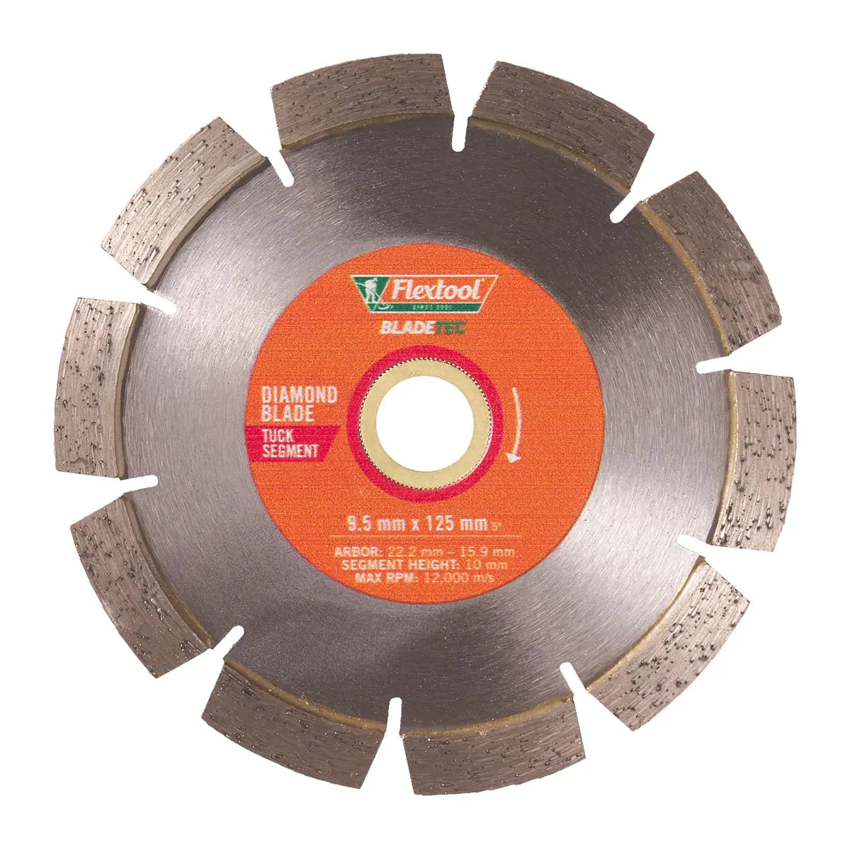 BLADETEC DIAMOND BLADE TUCK SEGMENT 9.5 mm x 105 mm 4" – Forcon ...